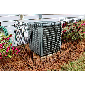 Hopesun Decorative Garden Fence Fast Installation Multi-Purpose Metal Pet Fence Kit Outdoor