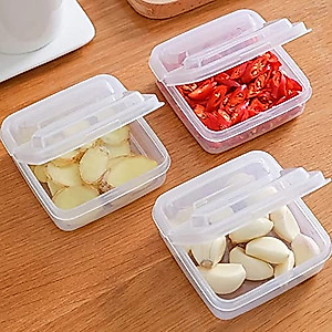 Typutomi 2 Pack Sliced Cheese Container for Fridge, Clear Plastic Butter Block Cheese Slice Storage Box with Flip Lid for Refrigerator Food Vegetable