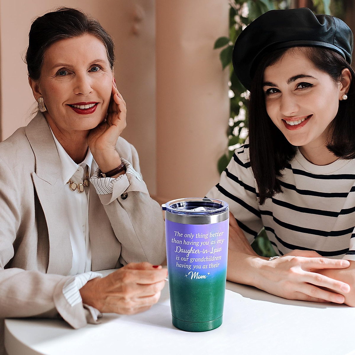 Gingprous Daughter In Law Gifts, The Only Thing Better Than Having You Tumbler Mothers Day Birthday Gifts Christmas Gifts for Daughter In Law from Mother In Law, 20oz Insulate Travel Tumbler, Gradient