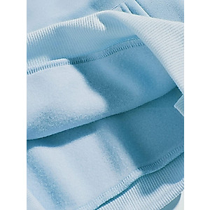 POPIER Women Have Happy A Good Day Hoodie Graphic Print Hoodie Drop Shoulder Fleece Hooded Sweatshirt Pullover Aesthetic (Sky Blue,Medium)