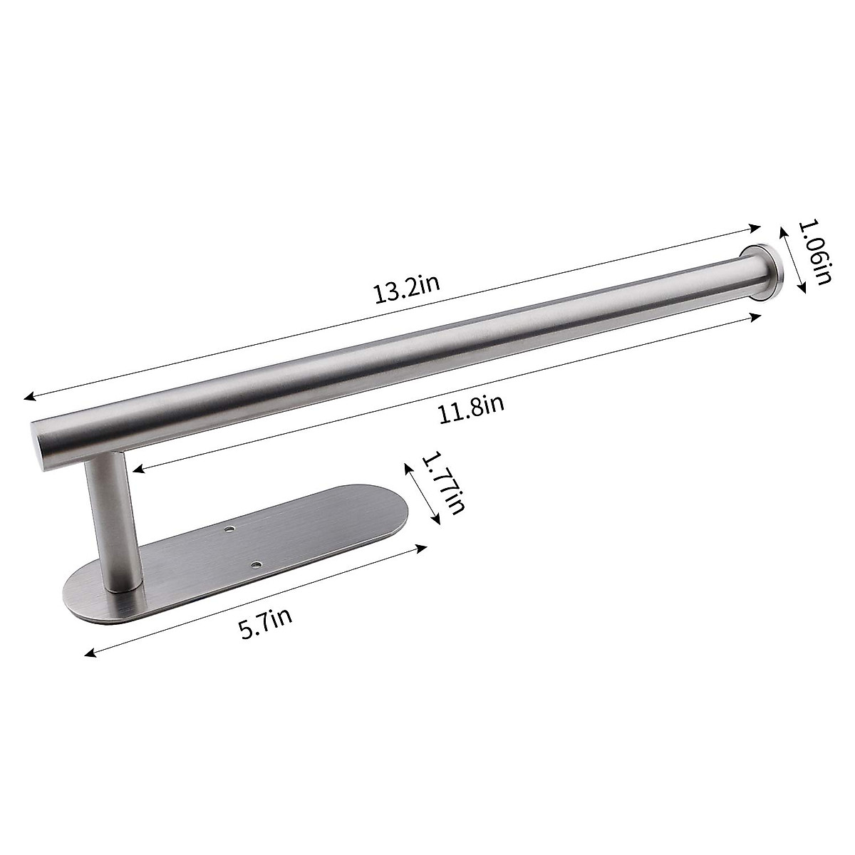 Paper Towel Holders,Paper Towels Rolls - for Kitchen,Paper Towels Bulk- Self-Adhesive Under Cabinet,Both Available in Adhesive and Screws,Stainless Steel Paper Towel Holder