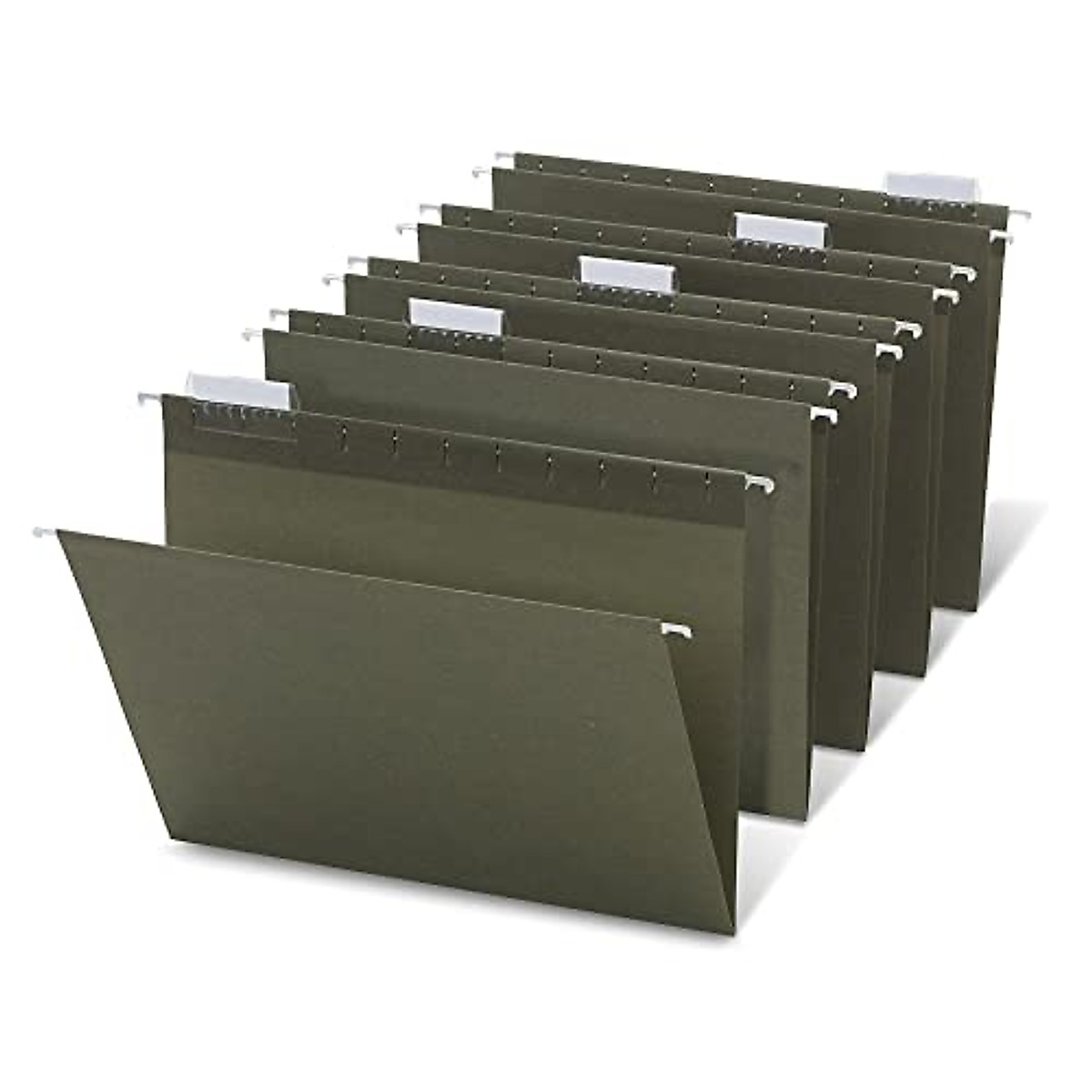 Office Depot® Brand Hanging Folders, 1/5 Cut, Letter Size, 100% Recycled, Green, Pack of 50
