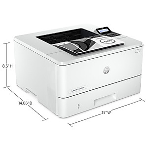 HP Laserjet Enterprise M611x Wireless Ethernet Monochrome Laser Printer, Print only, White - Auto Duplex Printing, 65 ppm 1200x1200 dpi, WiFi, EPEAT Gold, 4.3" Touchscreen, 512MB, Cbmou Printer Cable