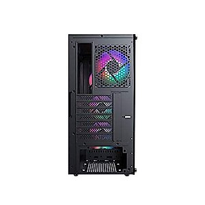 Raidmax ATX Desktop Computer Gaming PC Case Mid Tower PC Case with addressable RGB x3 ARGB Fans ATX PC Case USB 3.0 Tempered Glass PC Case Mesh Window Computer Case with 3 ARGB LED Black PC Case -i403