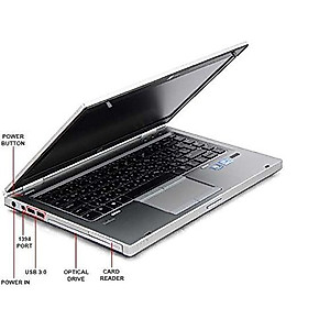 HP Elitebook 8470p 3rd Gen Intel Core i5 3320 2.6GHz 8GB 320GB HD DVD 14- Windows 10 Pro 64 , Grey, 14-14.99-inches (Renewed)