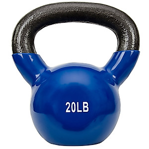Sunny Health & Fitness Sunny Vinyl Coated Kettlebell (20-Pound)