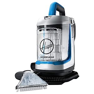 Hoover PowerDash GO Pet+ Portable Spot Cleaner, Lightweight Carpet and Upholstery Machine, Stain Remover for Pets, Stairs and Home, FH13010PC, Blue