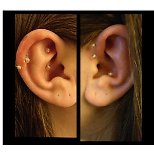 D.Bella 16G Clear Septum Rings Horseshoe Flexible Acrylic Cartilage Tragus Helix Daith Rook Conch Snug Earring Hoop Bioflex Nose Lip Eyebrow Rings Retainer for Work Surgery