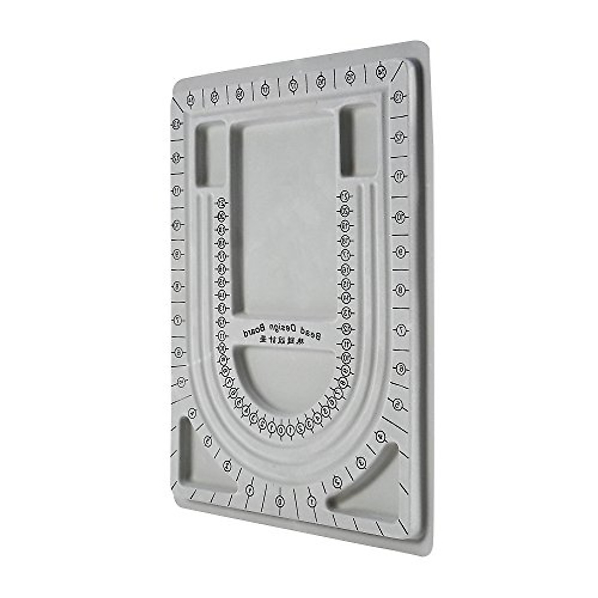 Nofaner Bead Design Board, Bead Board Necklace Beading Jewelry Organiser Tray Design DIY Craft Tool, Necessary Tool for Professional to String Beads