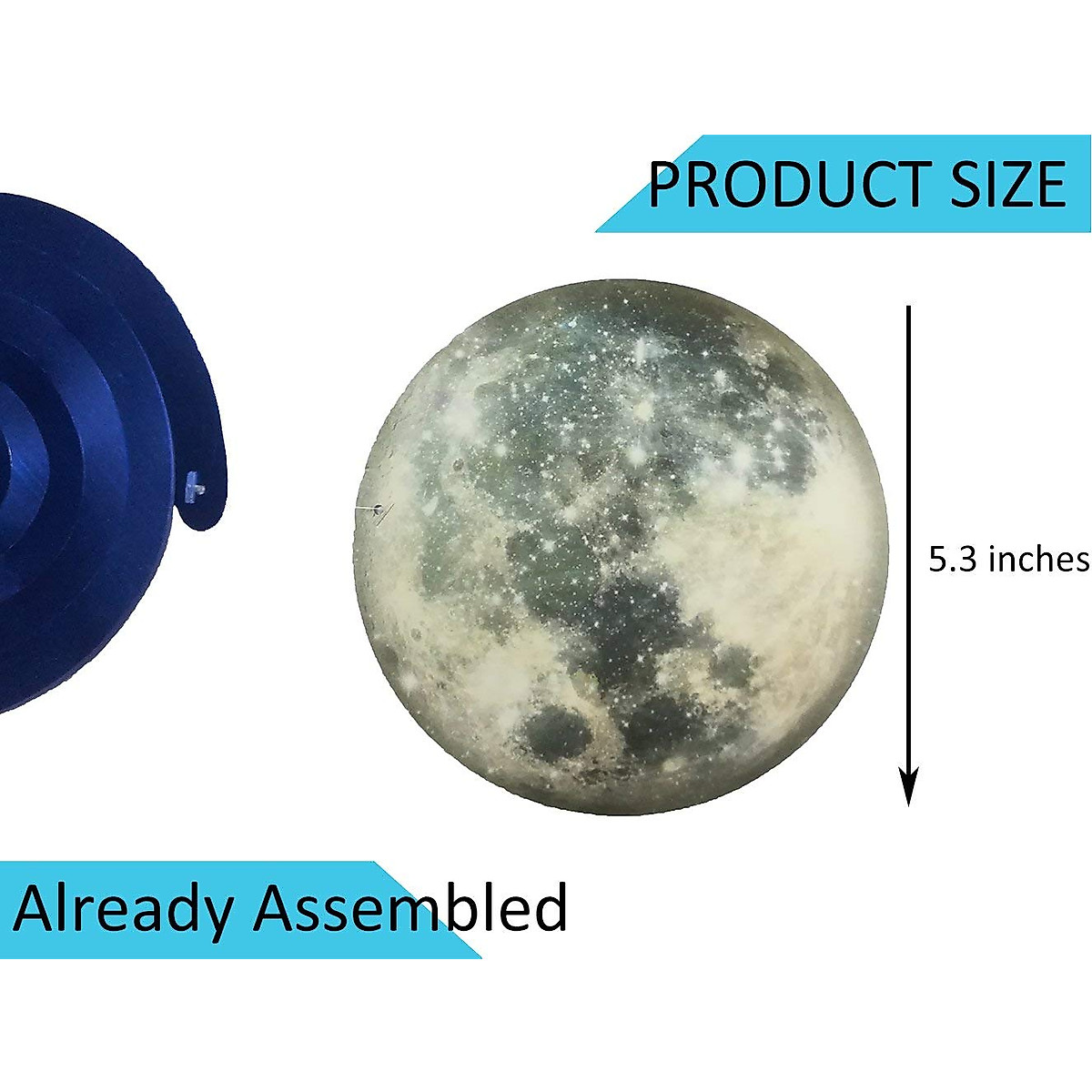 LINDOO 30Pcs Solar System Party Supplies - Outer Space Party Planet Hanging Swirl Decorations