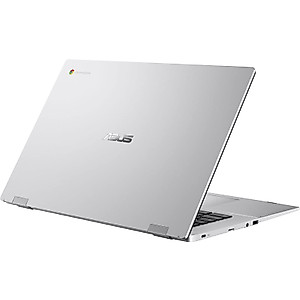 ASUS 2022 Newest Chromebook 17.3" FHD IPS Laptop, Intel Celeron N4500 (Dual-core, up to 2.8 GHz), 4GB DDR4 RAM, 32GB eMMC SSD, Wi-Fi6, Chrome OS with JAWFOAL
