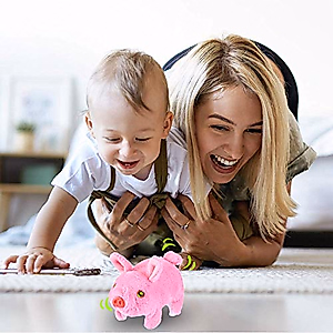ArtCreativity Walking Pig Toy That Oinks, Wiggles, and Lights Up, Battery Operated Oinking Piggy with Moving Tail and Nose, Interactive Piglet Pet Toy for Kids, Best Gift for Boys and Girls