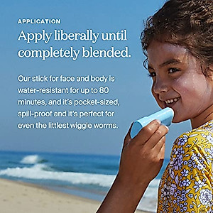 Supergoop! Sunnyscreen 100% Mineral Stick SPF 50, 0.7 oz - Face & Body Sunscreen for Babies & Kids - 100% Non-Nano Mineral Formula - Pediatrician Tested, Hypoallergenic, Fragrance & Silicone Free