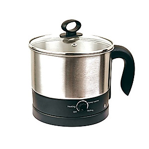 70019 Uniware 1.2 Liter Stainless Steel 304 Electric Cooker With Rotating Base