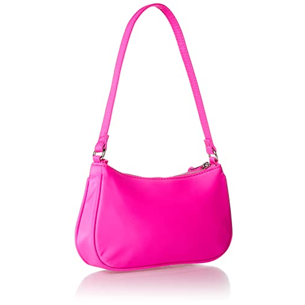 The Drop Women's Melanie Small Shoulder Bag, Hot Pink Nylon, One Size