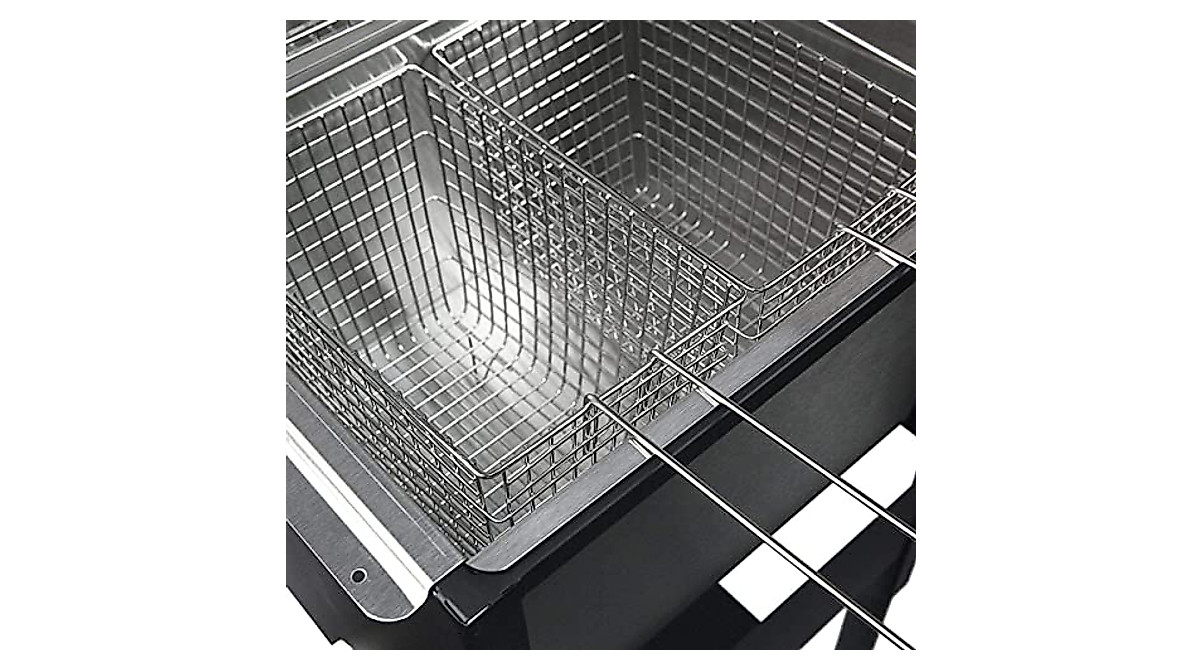 Outdoor Triple Deep Fryer - Stainless Steel Propane Cooker for Food ...