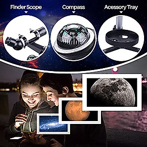 Telescopes for Adults Astronomy,70mm Aperture 400mm AZ Mount Telescope for Kids Beginners,Upgraded 3 Kellner Eyepieces,Refractor Telescope with Adjustable Tripod,Backpack and Phone Adapter