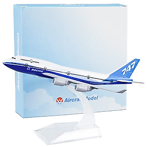 Busyflies Model Airplane 1:400 Diecast Airplanes Model Aircraft Metal Boeing 747 Plane Alloy Model for Birthday Gift