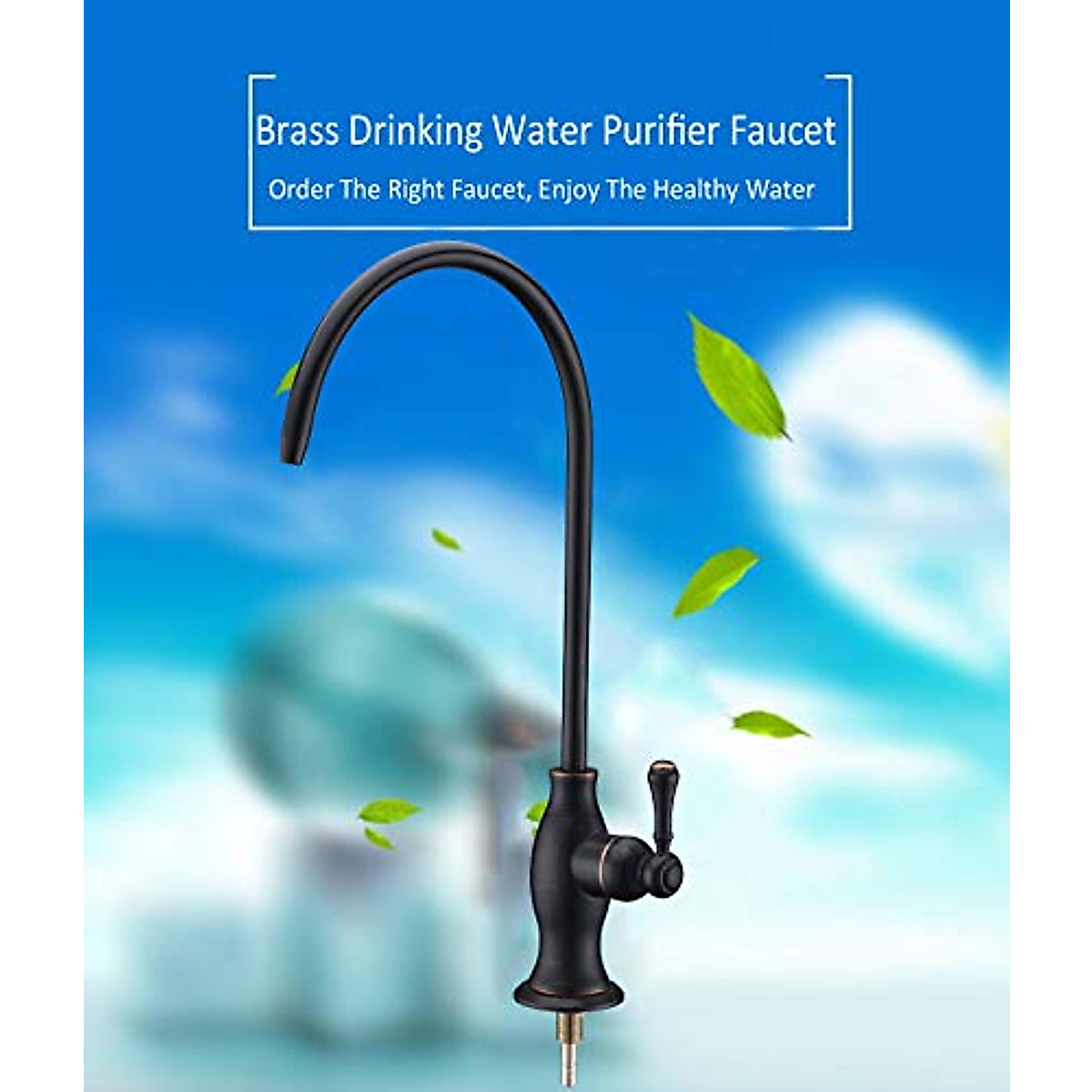 Drinking Water Purifier Faucet, Delle Rosa Water Faucet, Commercial Water Filtration Faucet for Under Sink Water Filter System Oil Rubbed Bronze Kitchen Bar Sink Drinking Water Faucet