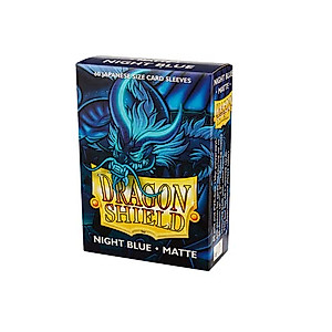 Dragon Shield Japanese Size Sleeves – Matte Night Blue 60CT - Card Sleeves Smooth & Tough - Compatible with Pokemon, Yugioh, & More– TCG, OCG,AT-11142