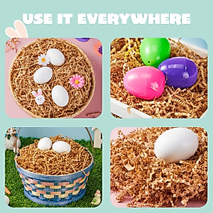 JOYIN 12oz Easter Grass Crinkle Paper Shred，Pure Green Easter Basket Filler Stuffers for Easter Egg Hunt Décor, Party Favors, Easter Decor, Gift Bag Decor