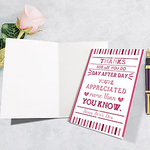 Supoeguk Funny Boss's Day Card for Boss, Happy Boss's Day Card for Women Men, Boss's Day Gift from Employees Staffs, Boss Appreciation Card On Boss's Day