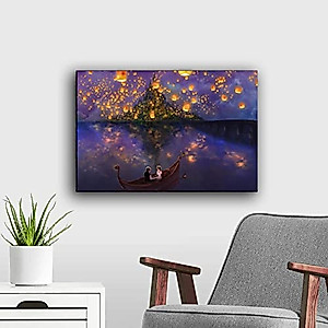 RIP Fairy Tale Castle Canvas Art Poster and Wall Art Picture Print Modern Family Bedroom Decor Posters 08x12inch(20x30cm)