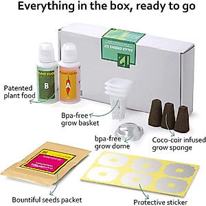 Herb Hydroponic Seeds for aerogarden Hydroponics Growing System, 3-Pod (350+ Seeds Include Basil, Parsley, Oregano, Thyme, Mint, Cilantro, and Dill)