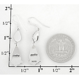 Turquoise Earrings 925 Sterling Silver & Genuine Turquoise (Select style) (Western Dangles)