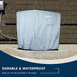 Pearwow Air Conditioner Cover for Outside Unit,Outdoor Central Winter AC Cover Fits up to 24L x 24W x 30H inches