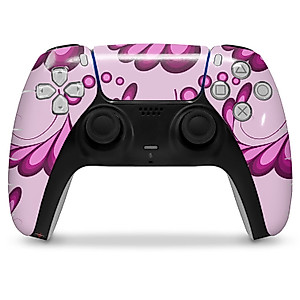 WraptorSkinz Skin Wrap compatible with Sony PS5 DualSense Controller Petals Pink (CONTROLLER NOT INCLUDED)