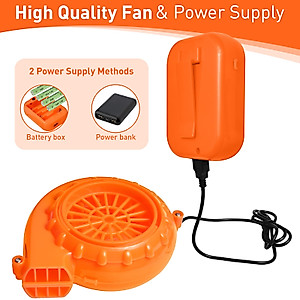 Uderwarb Inflatable Costume Fan Replacement, Mini Blower Fan Dinosaur Pump for Inflatable Costume Blow Up