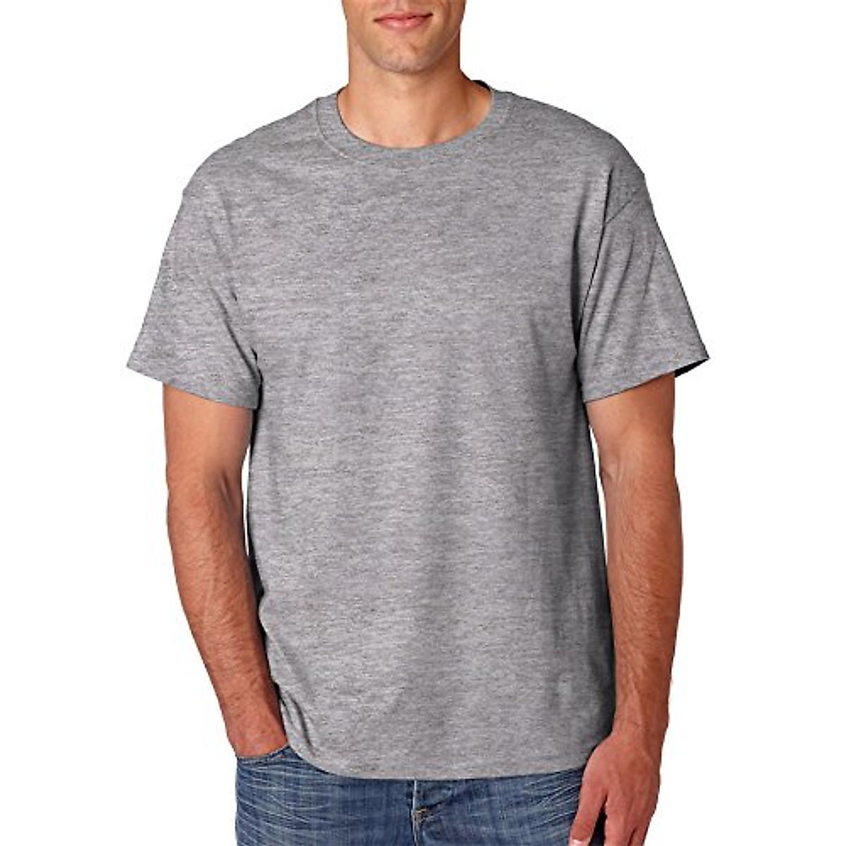 Hanes Men's Beefy-T Tall T-Shirt_Light Steel_Xtra Tall