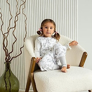 Baby Sleep Sack 12-24 Months, 0.5 TOG Sleep Sack Baby Wearable Blanket, Toddler Baby Sleep Sack with Feet, Sleeveless Breathable Sleep Sacks, Grey