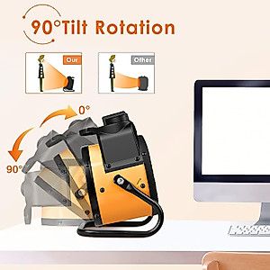 Outdoor Space Heater, 1500W Portable Heater with 80Inch Long Lord, 3S Quick Heat, 3 Modes, Thermostat with Overheat Protection, Patio Heater for Garage, Tent, Greenhouse and Indoor Use