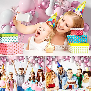 Pink White and Rose Gold Balloons Arch Garland Kit,Pink Balloons Party Birthday Balloons Decoration Set for Bridal,Baby Shower, Wedding, Birthday, Graduation, Anniversary Party