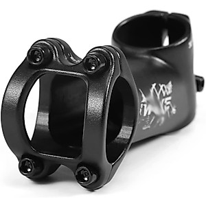 ZECHAO 17 Degree Bike Stem,Ultralight Bike Stem 60/70/80/90/100/110mm Mountain Road Bike Stem for 31.8mm Handlebar Stem Bike Stem (Color : Black, Size : 80mm)