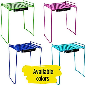 Five Star Extra Tall Locker Shelf and Drawer, Holds 100 lbs., 14 in. Clearance, Fits 12 in. Width Lockers, Locker Accessories, Teal (73363)