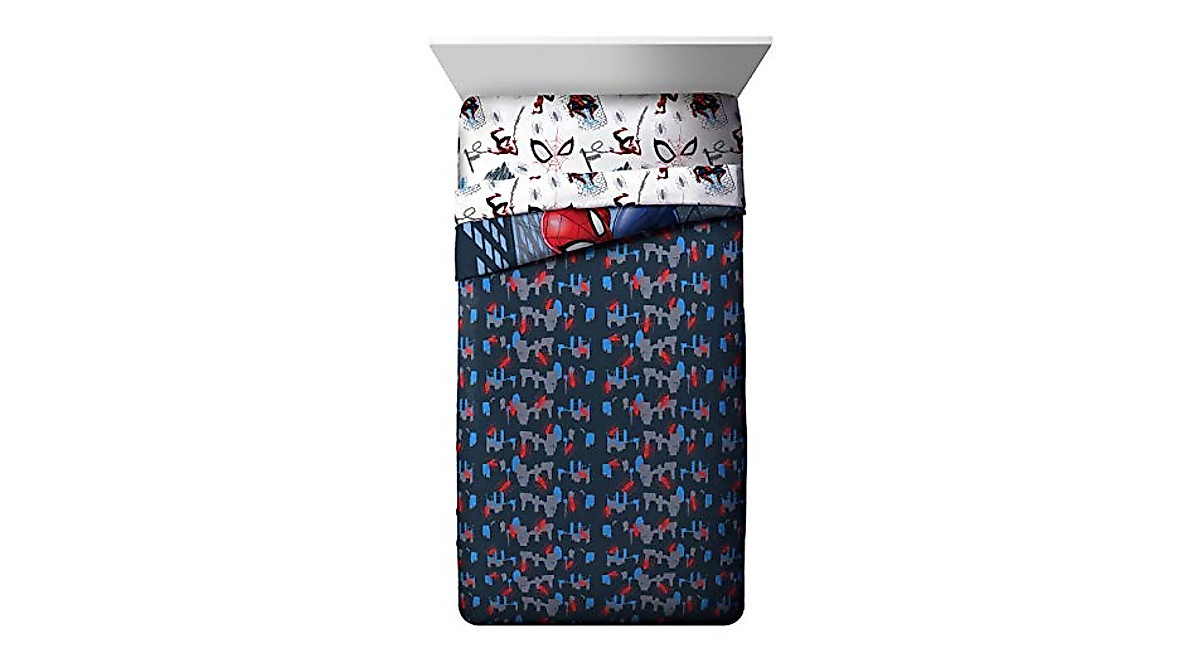 Marvel Spiderman Full Bed Set & Drapes Bundle - Shop Now!