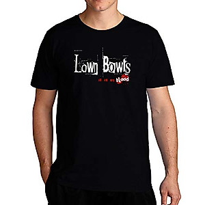 Eddany Lawn Bowls is in My Blood T-Shirt L Black