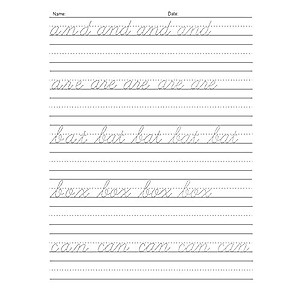 Cursive Handwriting Workbook For Kids: Cursive for beginners workbook. Cursive letter tracing book. Cursive writing practice book to learn writing in cursive