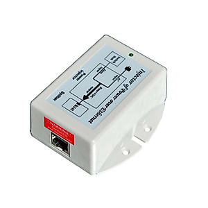 Tycon Systems TP-POE-18G 24W Gigabit POE Power Inserter - US Power Cord, 18V