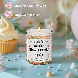 LEADO 21st Birthday Candles - 21st Birthday Gifts for Her, Him - Cool 21st Birthday Gifts for Daughter, Son, Friend - Happy 21st Birthday Presents, Funny Gift for 21 Year Old Male, Female, Boy