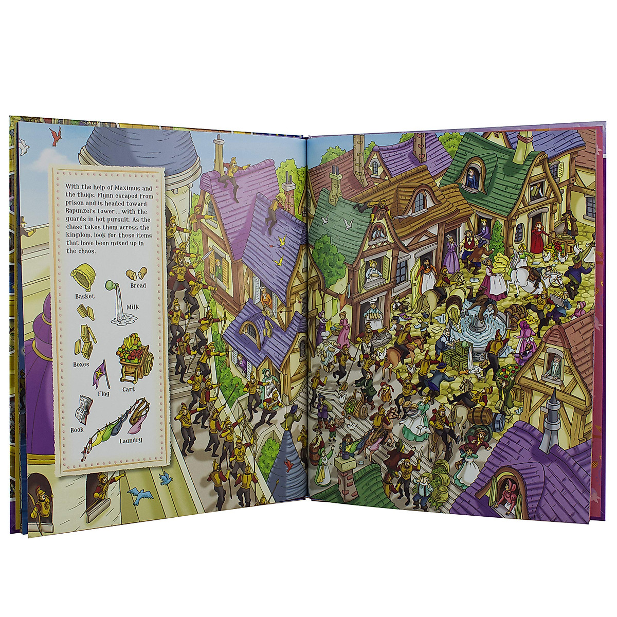 Disney Princess and Moana 4-Book Look and Find Collection with Slipcase PI Kids