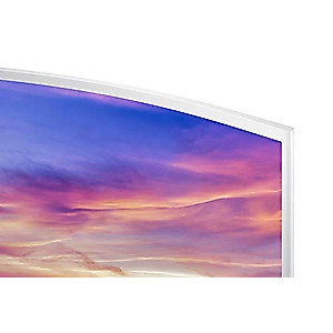 Samsung Curved 1920x1080 HDMI VGA Monitor, White, 27" (Renewed)