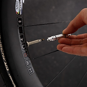 BIKEHAND Bicycle Valve Core Remover Tool for Presta and Schrader Tubeless Cycling Tires - Presta Valve Extender with 5mm Wrench Flats - Bike Valve Core Repair Tool - Multifunction Inner Tube Wrench