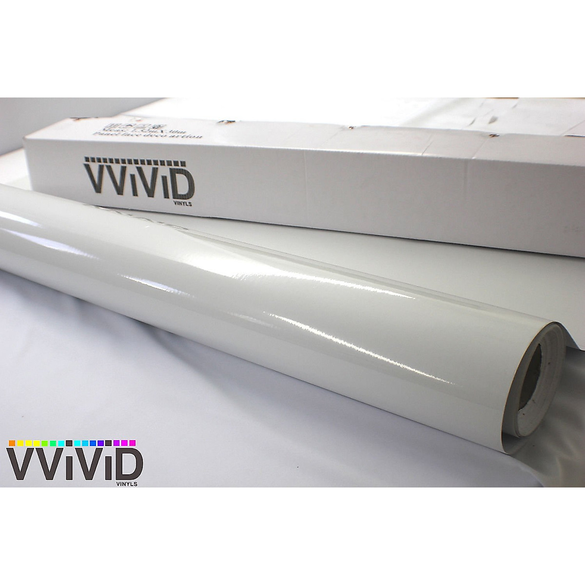 VViViD White Gloss 60 Inch x 3ft Car Wrap Vinyl Roll with Air Release 3MIL-VViViD8