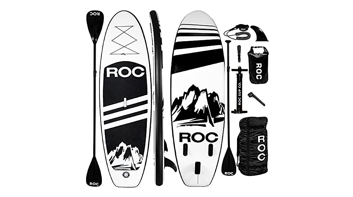 Roc Inflatable Stand Up Paddle Board | Stable & Premium Accessories