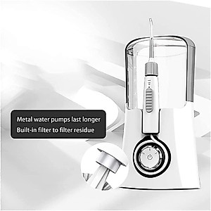 GIENEX Cordless for Teeth, 600ML Dental Oral Irrigator, Portable and Rechargeable IPX7 Waterproof Powerful Battery Life Teeth Cleaner for Home Travel, Braces and Bridges Care