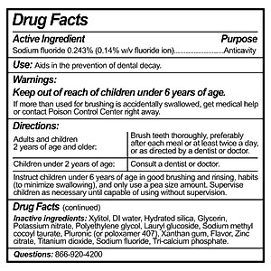 Epic Dental 31% Xylitol Toothpaste, Spearmint, 4.9 Ounce (Pack of 2)